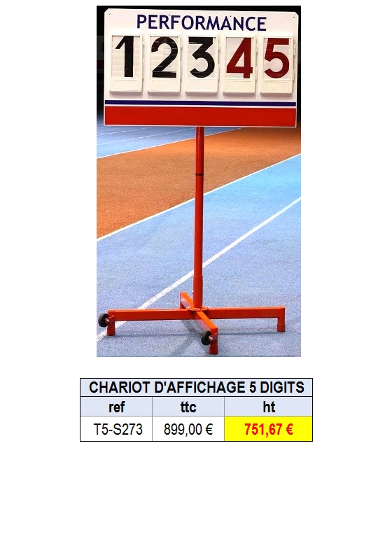 dynamicathletic.com - Chariot d'affichage 5 digits
