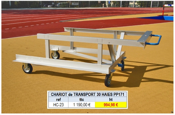 dynamicathletic.com - CHARIOT de TRANSPORT 30 HAIES PP171